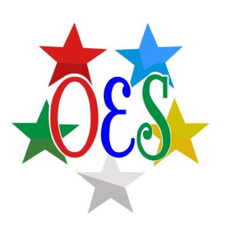 OES Stars, Order of the Eastern Star,cut File, Silhouette,cricut, Jpeg ...