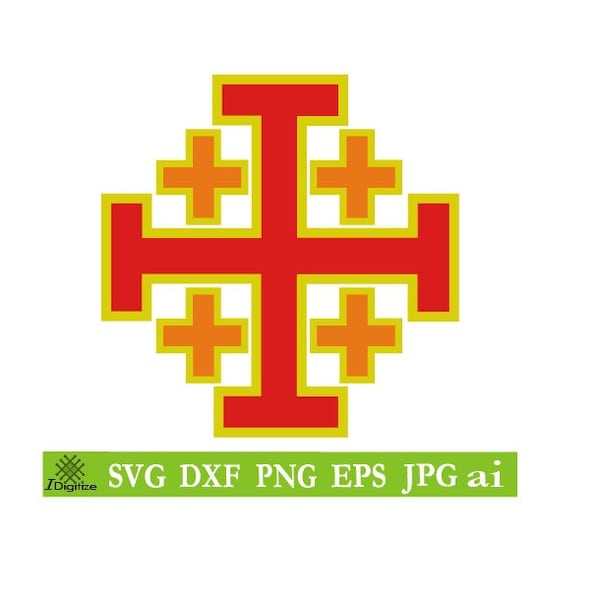 Jerusalem Cross Svg - Etsy
