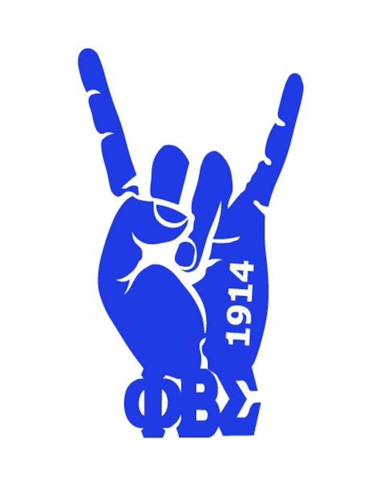 Phi Beta Sigma hand sign cut File SilhouetteCricut Jpeg | Etsy