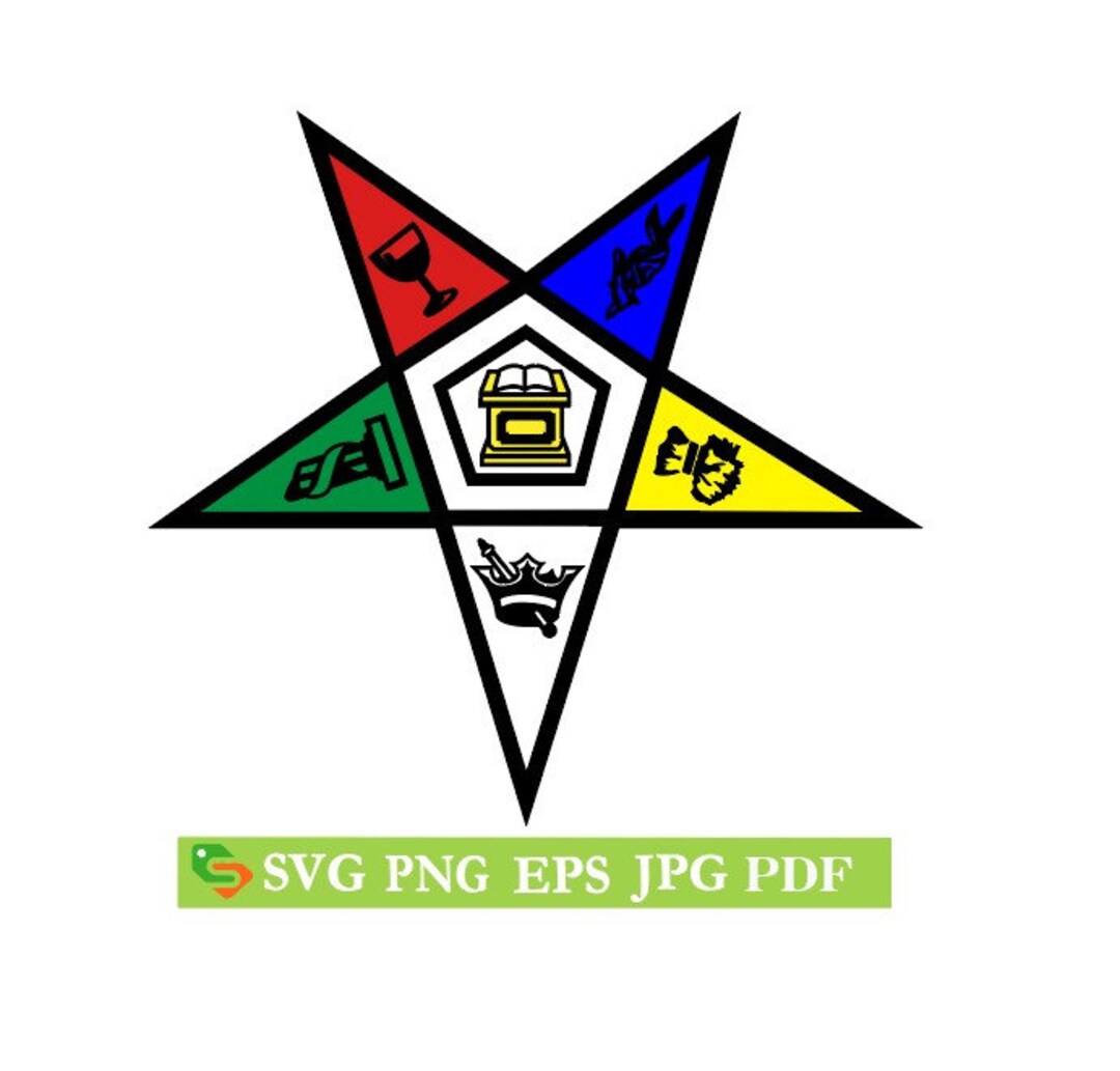 OES, Order of the Eastern Star Cut File, Silhouette Cricut, Jpeg,dfx ...