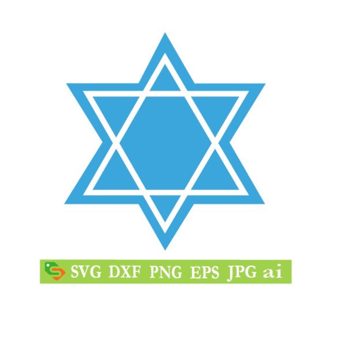 Star of David Silhouette, Cricut,cut Files, Jpeg,dfx, Svg, Eps, Png ...