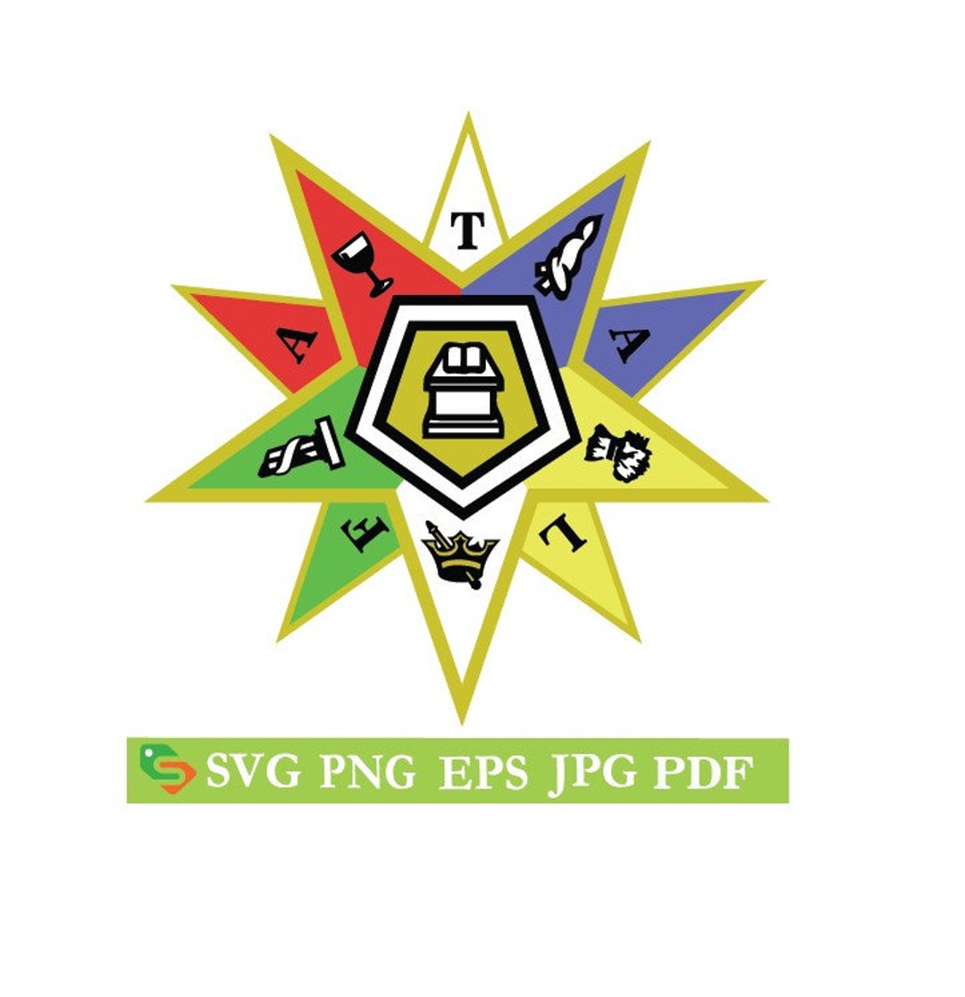 OES Order of the Eastern Star Cut File, Silhouette Cricut, Jpeg, Dfx ...