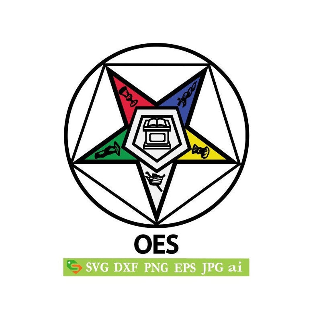 OES Order of the Eastern Star Cut File, Silhouette Cricut, Jpeg, Dfx ...