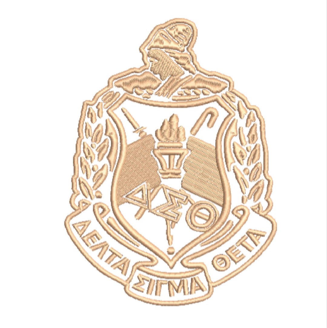Delta Sigma Theta Shield 1 Color Machine Embroidery Design Files - Etsy
