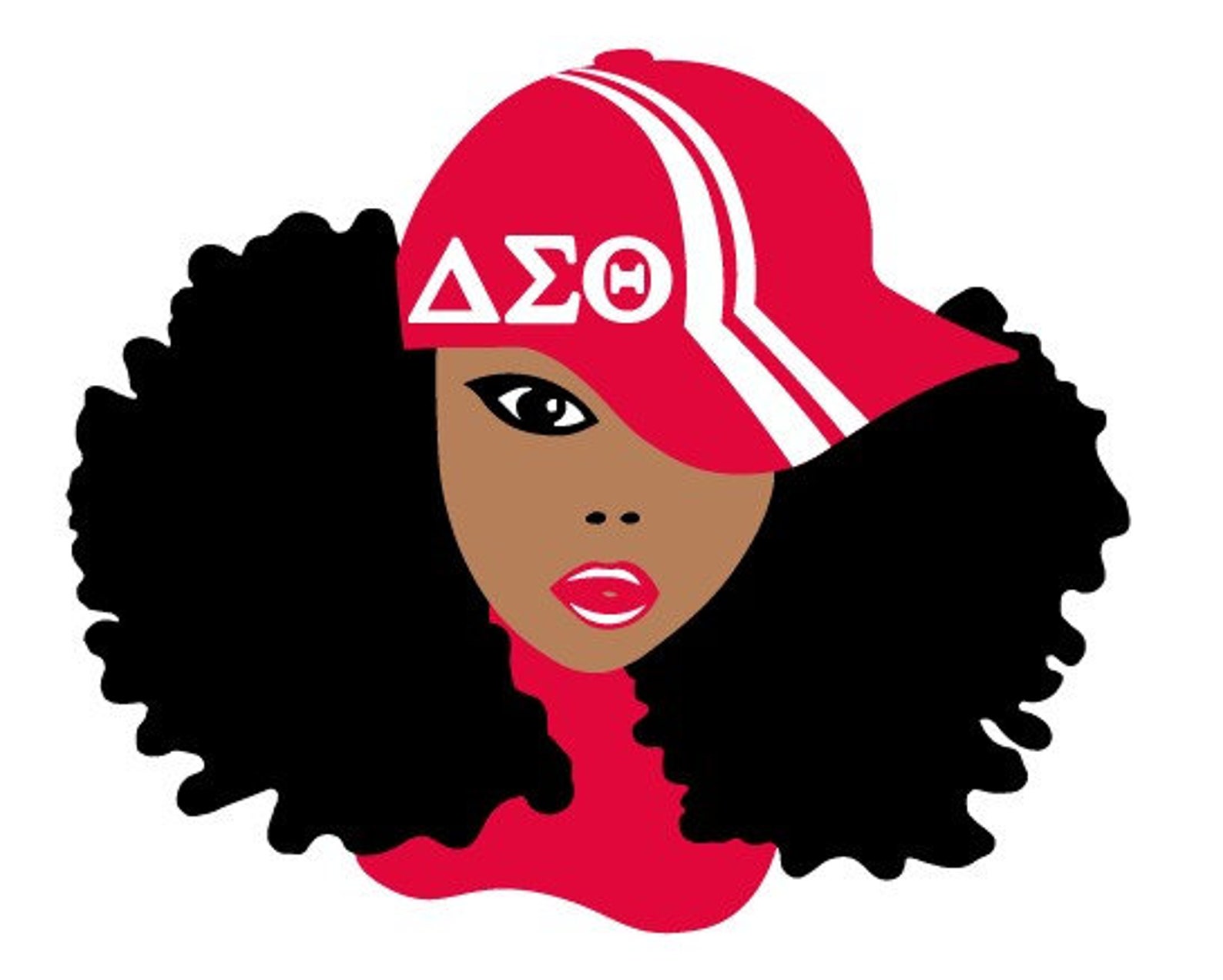 Delta Sigma Theta Girl Cut File, Silhouette,cricut, Jpeg, Svg,dfx, Eps ...