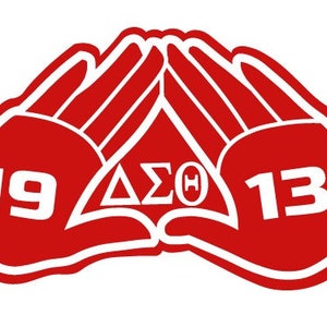 Delta Sigma Theta DST Hand Sign Cut File, Silhouette,cricut, Jpeg, Svg ...