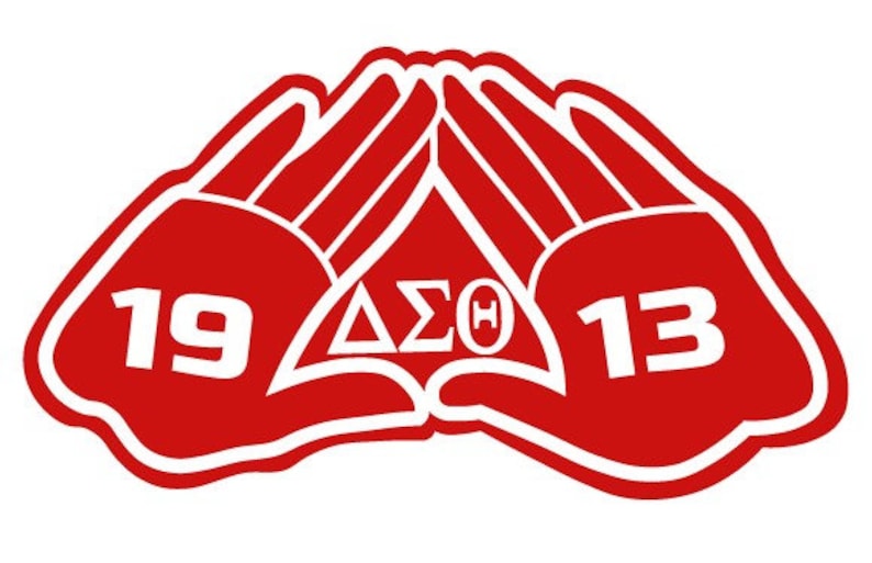 Delta Sigma Theta DST Hand Sign Cut File, Silhouette,cricut, Jpeg, Svg ...