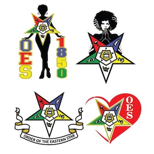 OES Order of the Eastern Star 20 Design Pack,oes Design Bundle,svg Cut ...