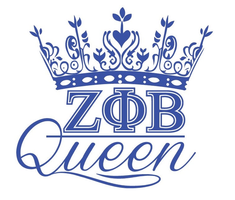 Zeta Phi Beta Queen SVG Cut Files - Etsy