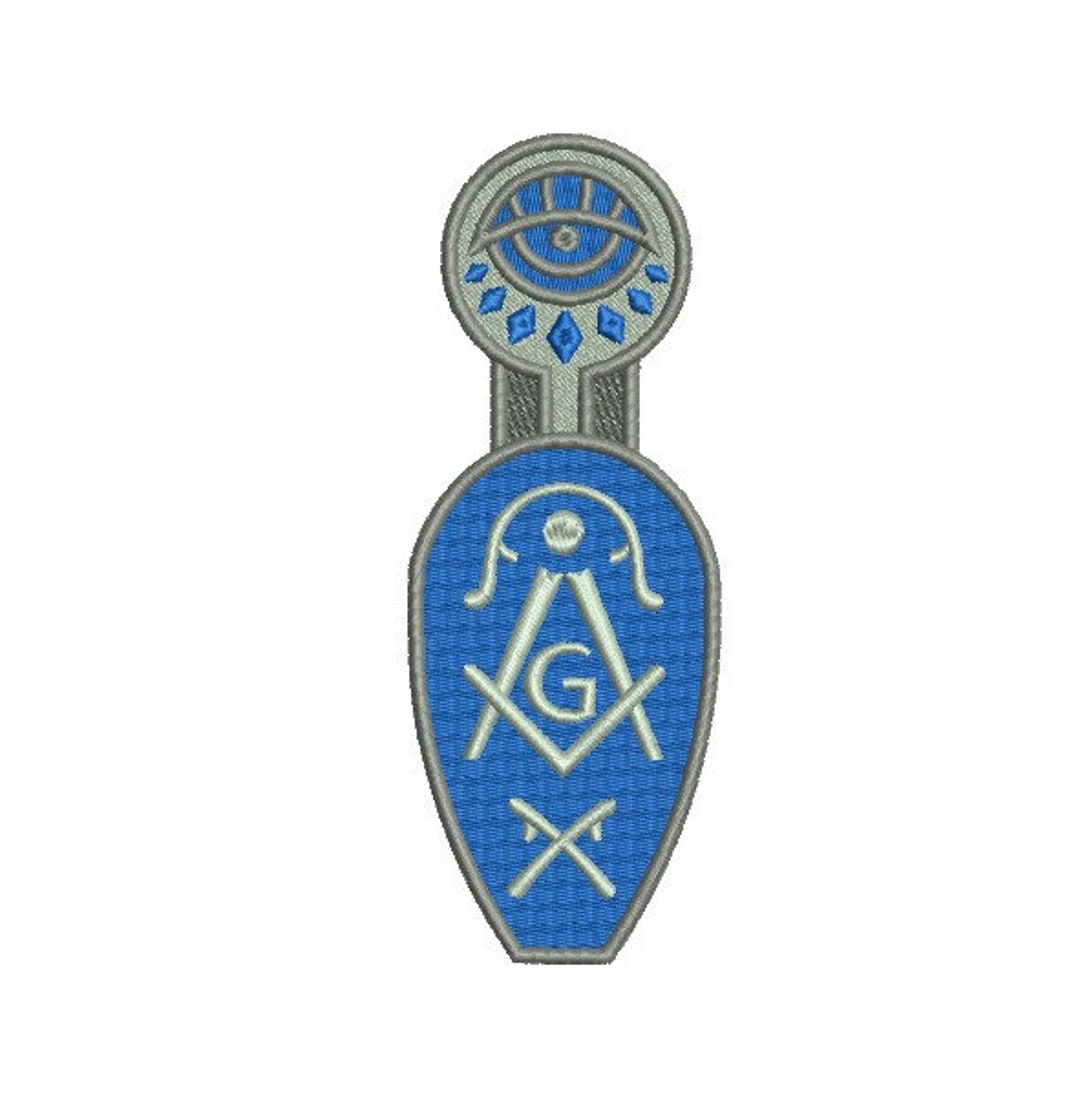 Masonic Blue Slipper Machine Embroidery Design - Etsy