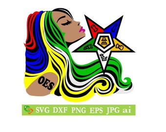 OES Order of the Eastern Starcut File Silhouette Cricut | Etsy