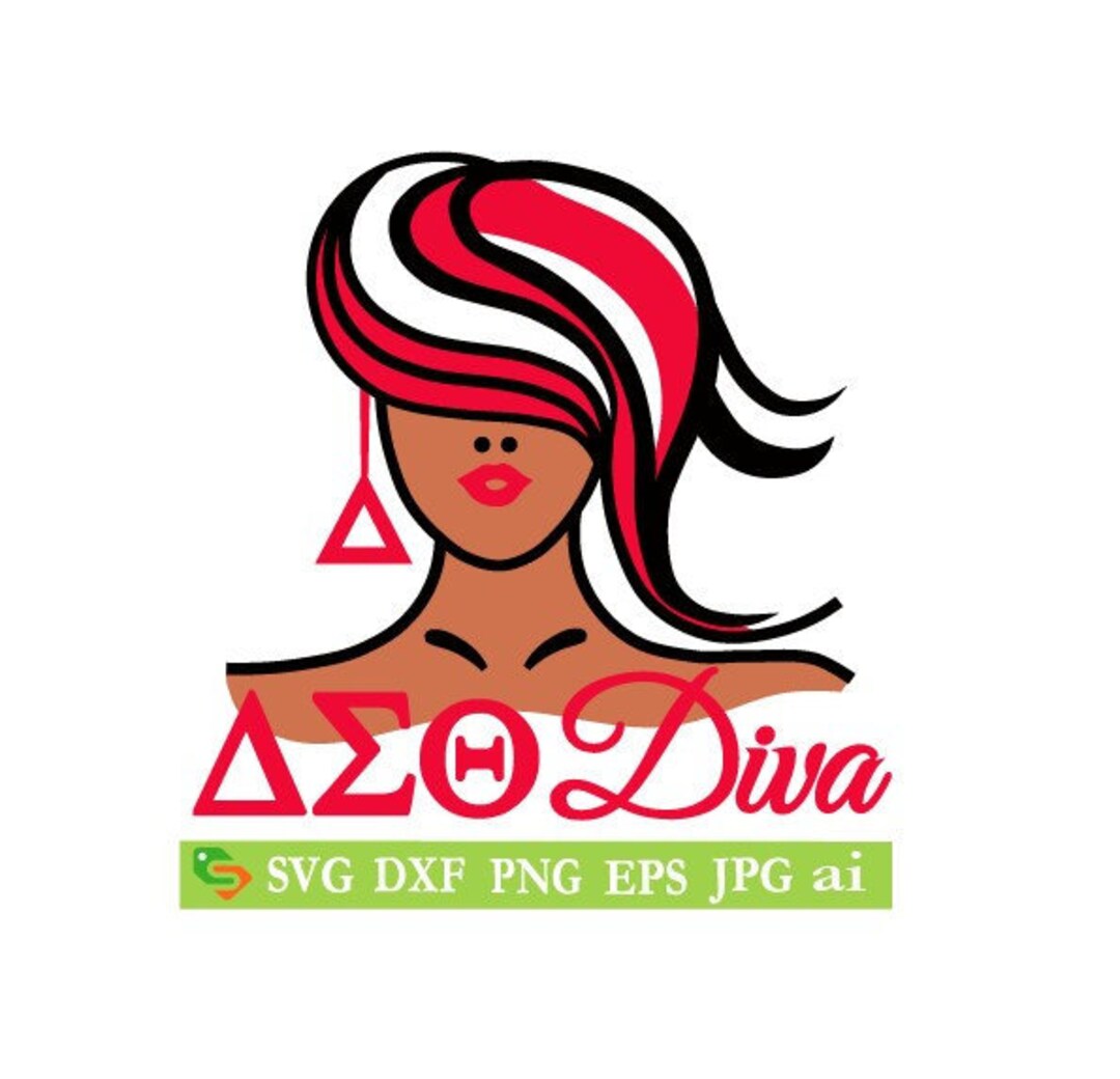 Delta Sigma Theta Diva Cut File: SVG, PNG, EPS (digital Download) - Etsy