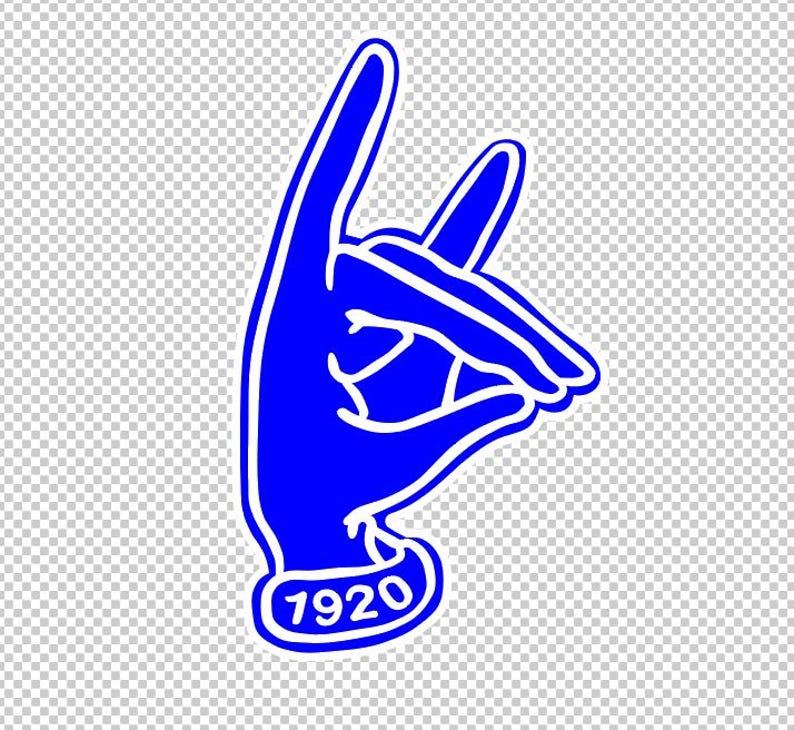 Zeta Phi Beta Hand Sign Cut File, Silhouette,cricut, Jpeg, Svg,dfx Eps ...