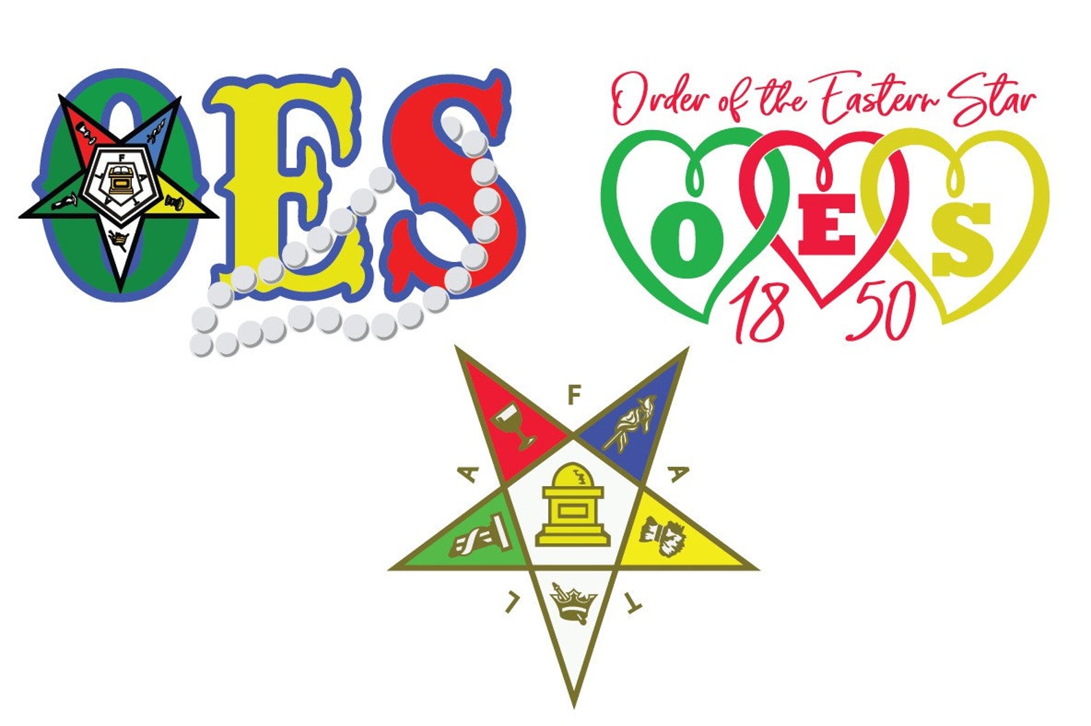 OES Eastern Star SVG Design Bundle: Cut Files, Clipart (digital ...