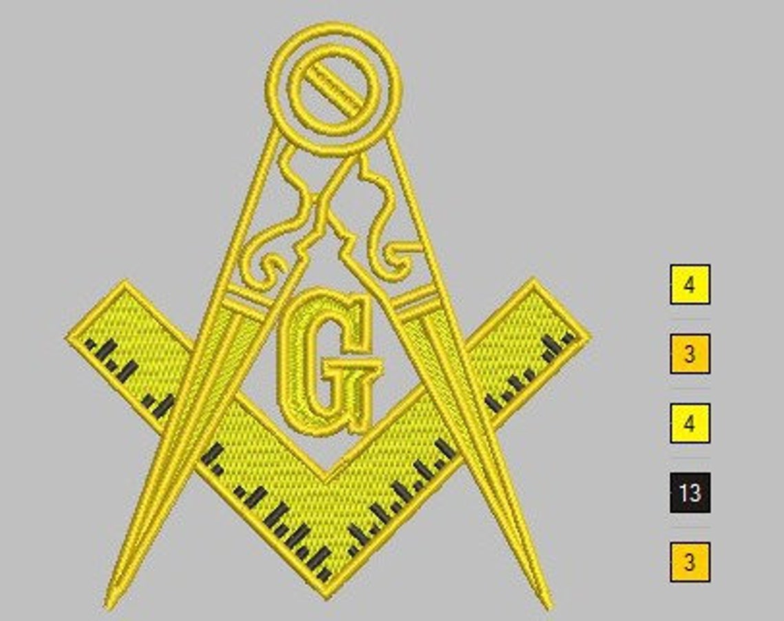 Freemason Embroidery Design - Etsy