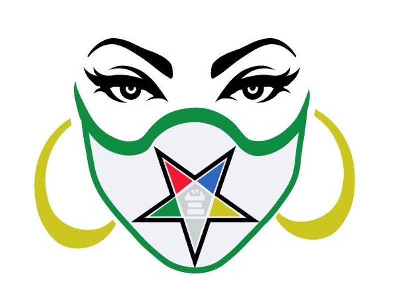 OES, Order of the Eastern Star Mask Cut File, Silhouette Cricut, Jpeg ...