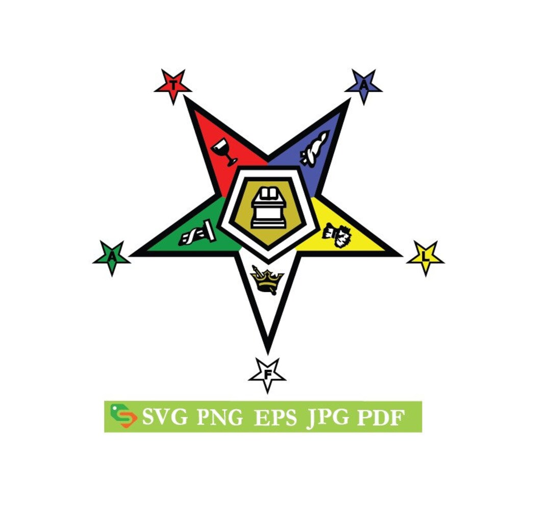 OES Order of the Eastern Star Cut File, Silhouette Cricut, Jpeg, Dfx ...