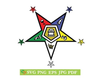 Order of the Eastern Star Banner Cut File, Silhouette Cricut, Jpeg,dfx ...