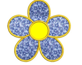 Forget Me Not Flower Applique Embroidery Design - Etsy