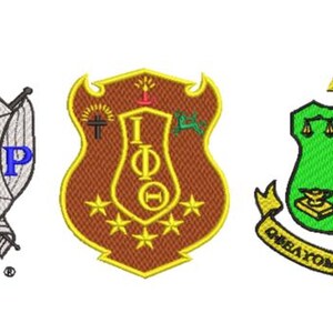 Divine 9 D9 Shields Crests Machine Embroidery Design Bundle Files - Etsy