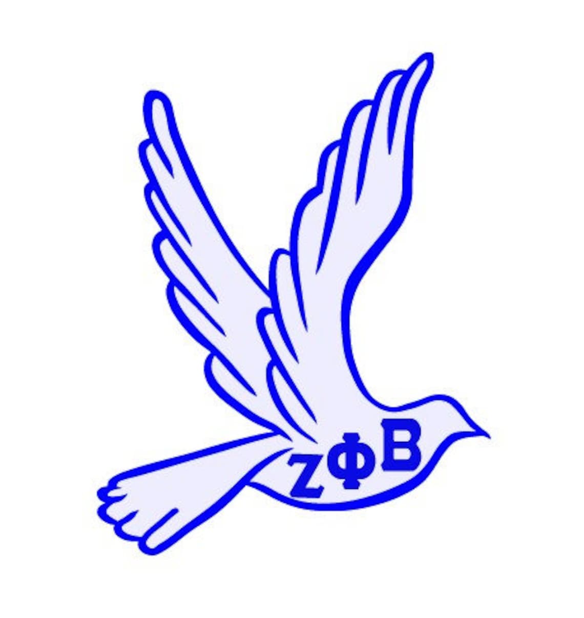 Zeta Phi Beta Dove Cut File Silhouette Cricut Jpegdfxsvg | Etsy