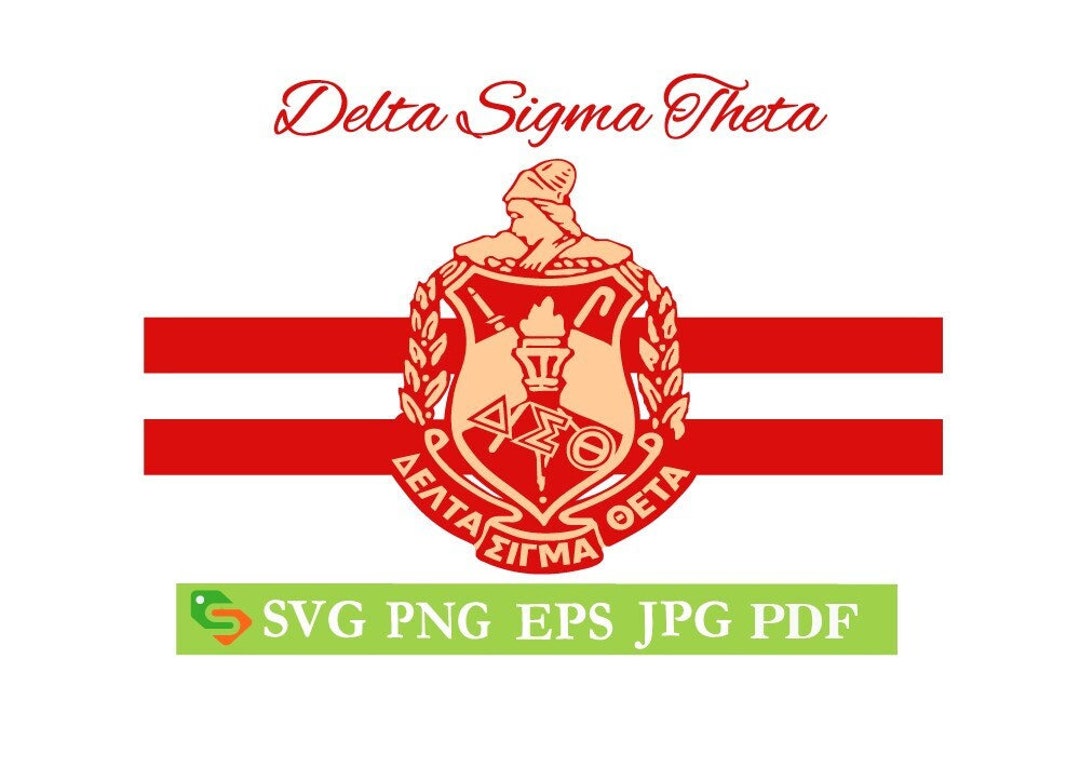 Delta Sigma Theta Shield Banner Cut File, Silhouette,cricut, Jpeg, Svg ...