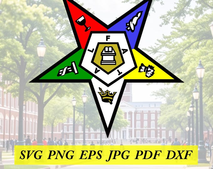 OES, Order of the Eastern Star, Cut File, Jpeg,dfx,svg, Eps, Png, Clip ...