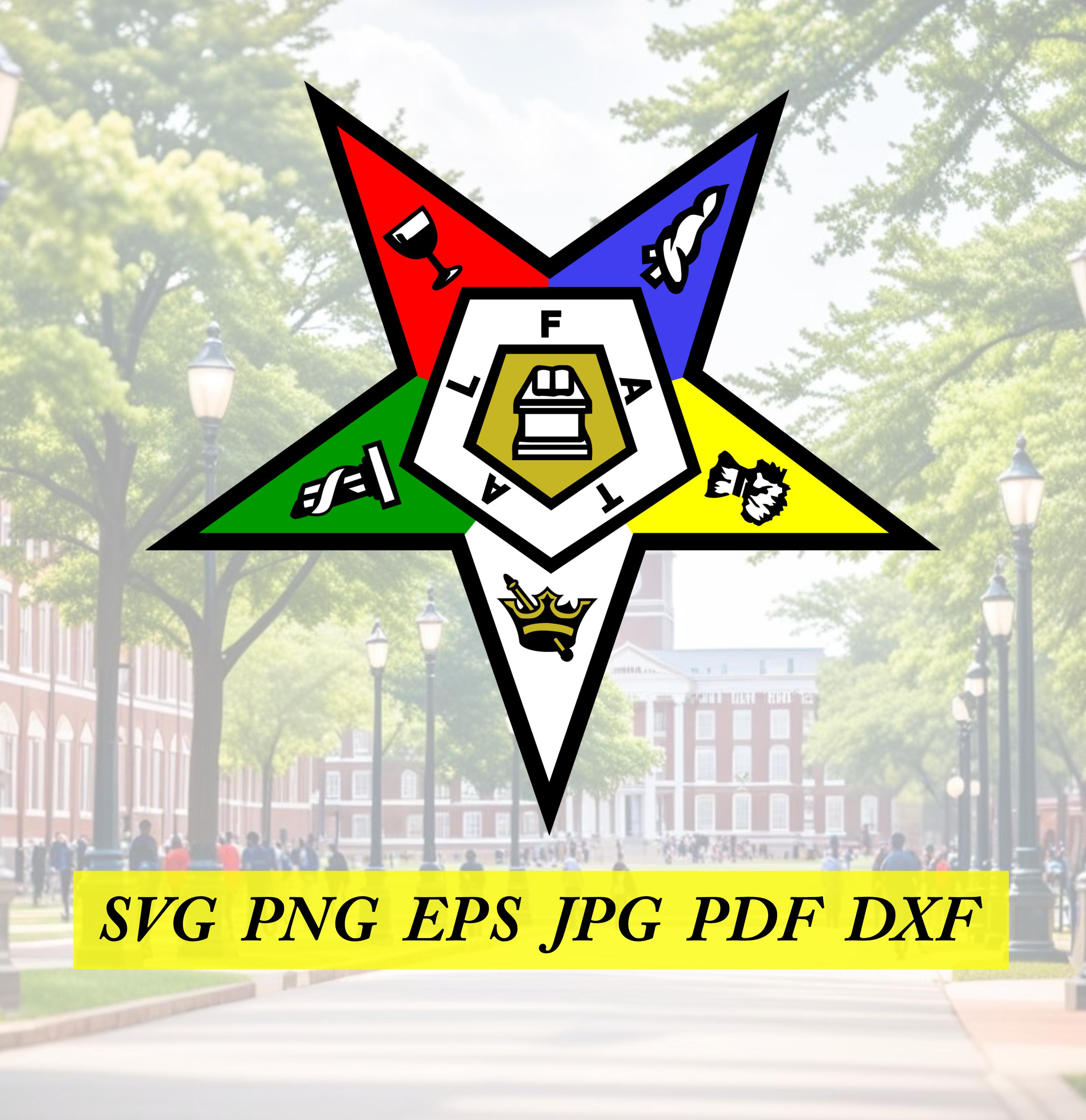 OES, Order of the Eastern Star Cut File, Silhouette, Jpeg,svg, Eps, Png ...