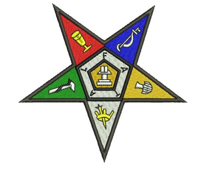 Oes-worthy Matron Embroidery Iron On/sew on Patch, 3 5-point Star ...