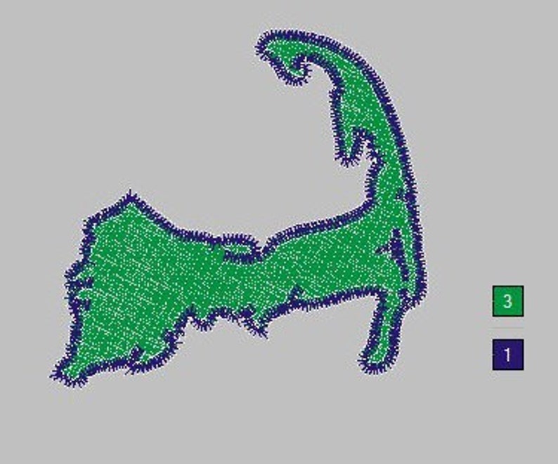 Cape Cod Applique and Filled Stitch Embroidery Designs - Etsy
