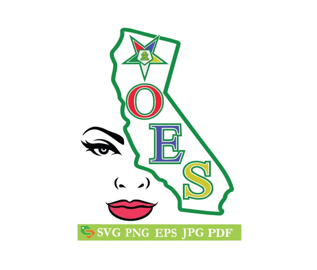 OES Lady California Cut File, Silhouette Cricut, Jpeg,dfx,svg, Eps, Png ...