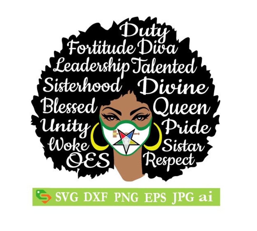 OES Masked Lady Past Worthy Matron Cut File, Silhouette Cricut, Dfx ...