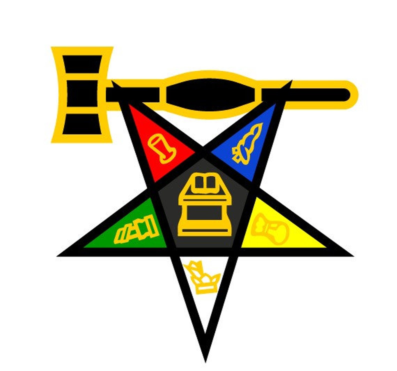 OES Past Matron With Gavel Order of the Eastern Starcut - Etsy