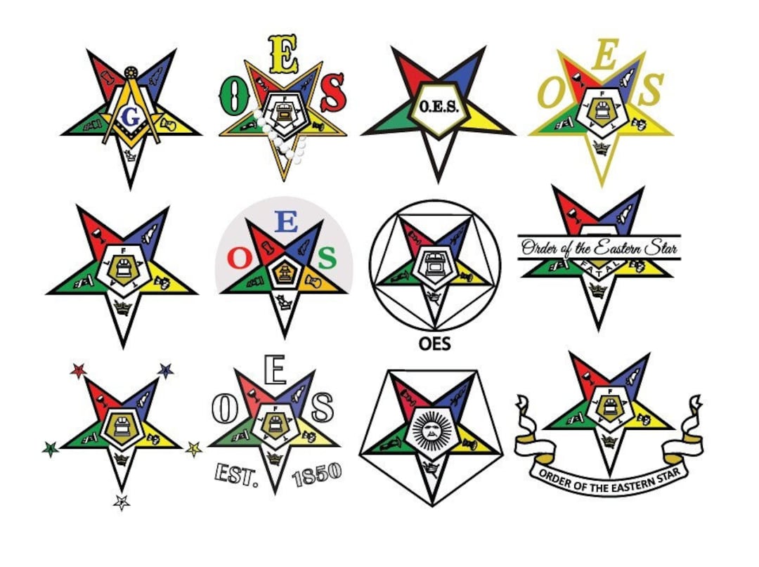 OES Eastern Star SVG Design Bundle: Cut Files, Clipart (digital ...