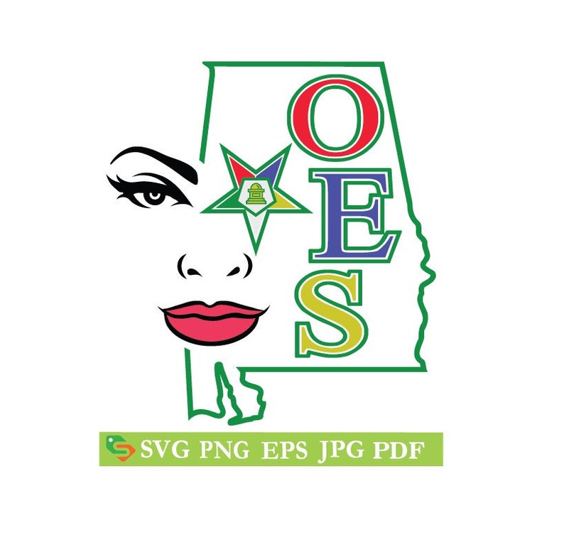 OES Alabama Cut File: Eastern Star SVG, Cricut, Silhouette (digital ...