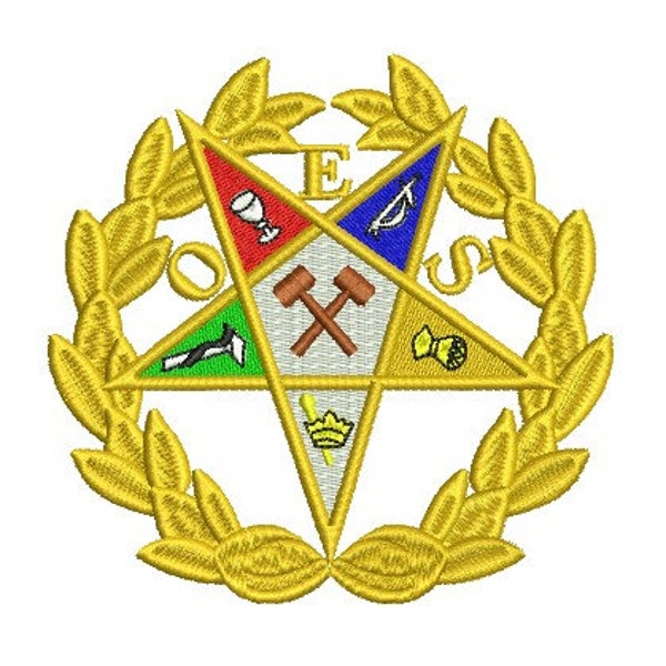 Eastern Star Embroidery Design - Etsy