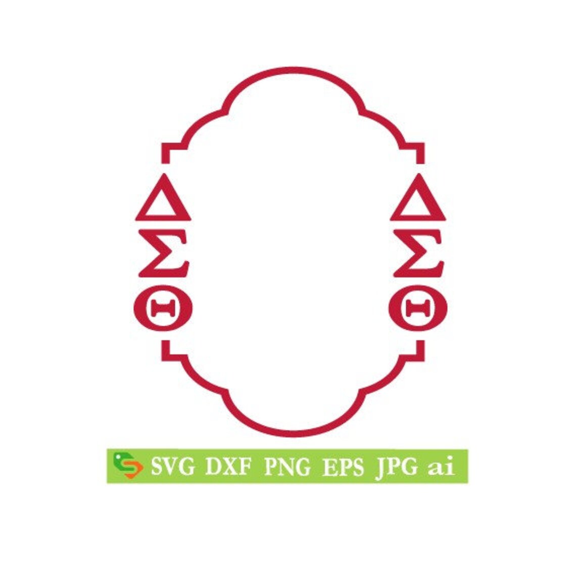 Delta Sigma Theta BORDER Cut File Silhouettecricut Jpeg - Etsy India