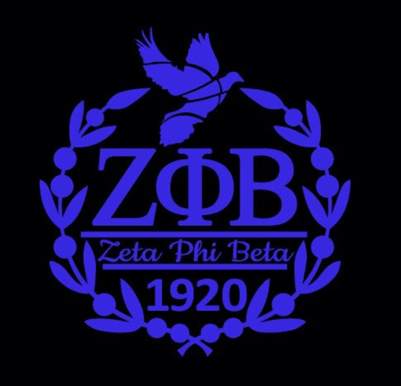 Zeta Phi Beta Shield Cut File Silhouette Cricut - Etsy