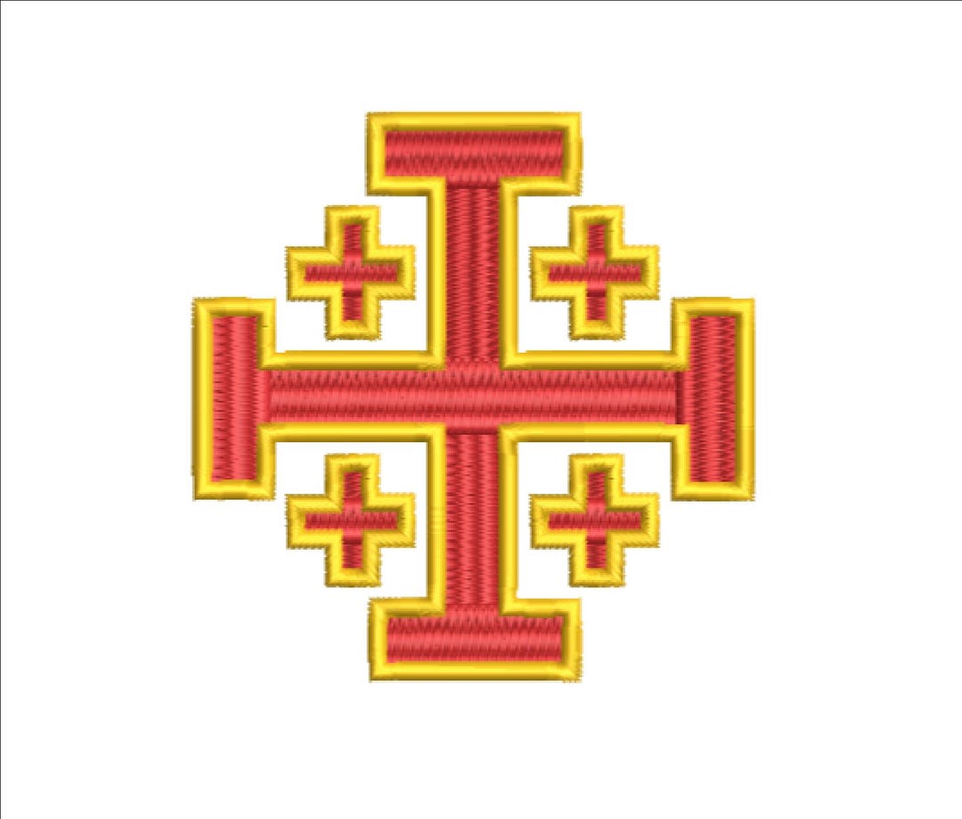 Jerusalem Cross Embroidery Design - Etsy