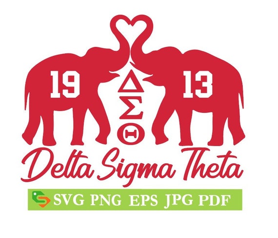 Delta Sigma Theta Elephant Logo