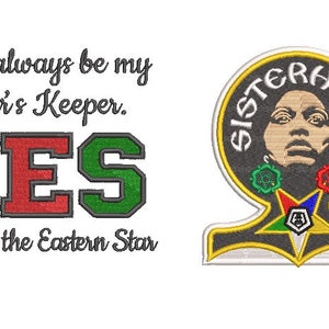 OES Order of the Eastern Star Machine Embroidery Pack - Etsy