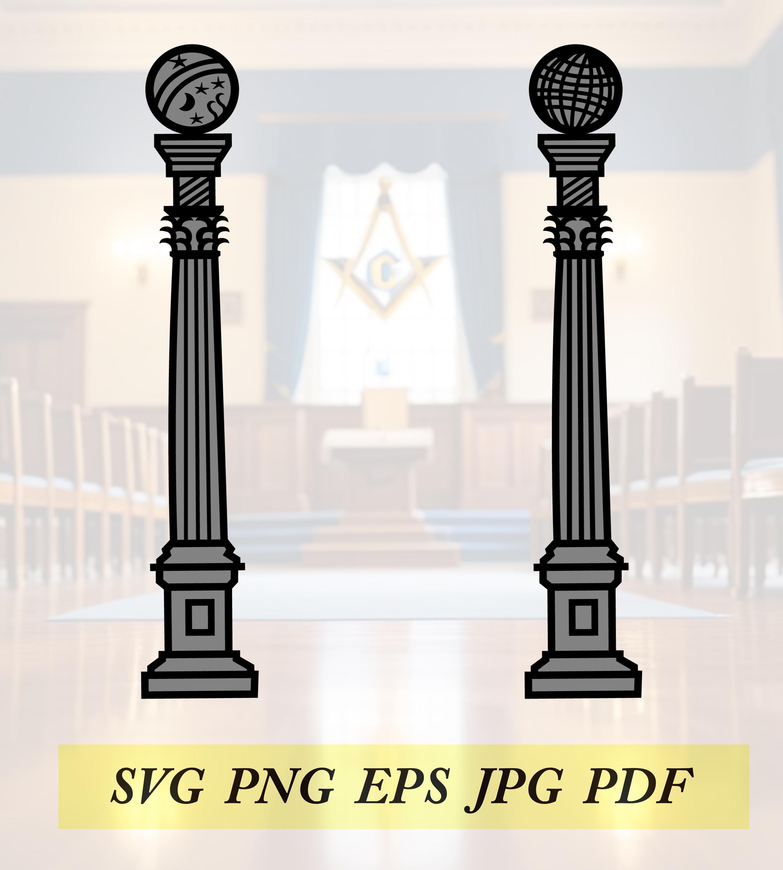 Pillars Cut File, Silhouette Cricut, Jpeg,svg, EPS, PNG, Clip Art - Etsy