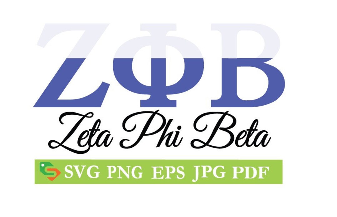 Zeta Phi Beta Cut File, Silhouette,cricut, Jpeg, Svg,dfx, Eps, Png ...
