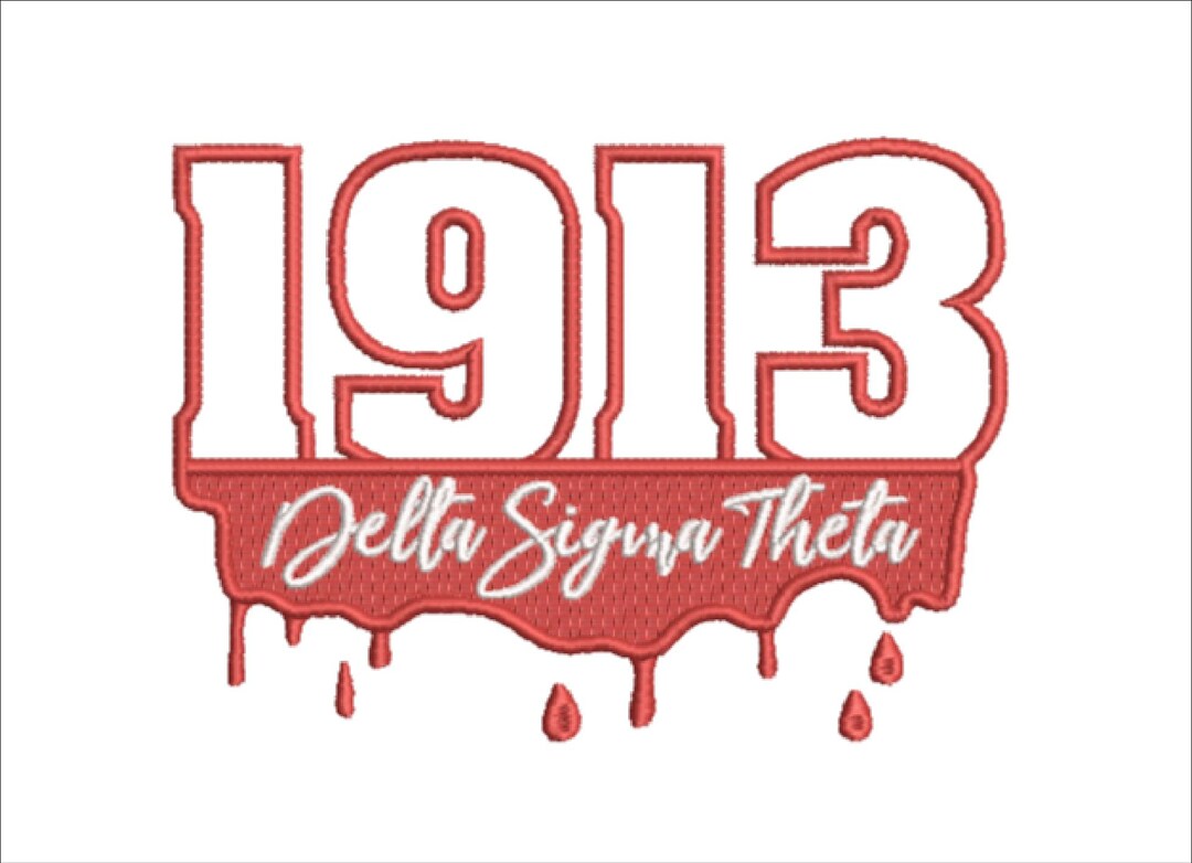 Delta Sigma Theta Machine Embroidery Design Files - Etsy