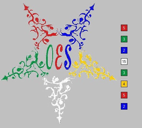 Order of the Eastern Star OES Embroidery Design | Etsy