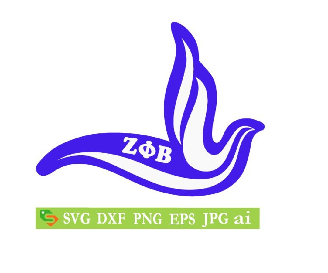 Zeta Phi Beta Dove Cut File, Silhouette Cricut, Jpeg,svg, EPS, PNG ...
