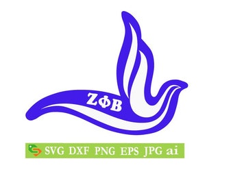 Zeta Phi Beta Dove 1920 Cut File Silhouette Cricut | Etsy