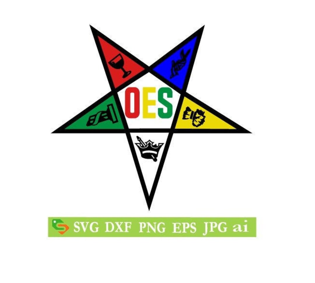 OES, Order of the Eastern Star Cut File, Silhouette Cricut, Jpeg,dfx ...