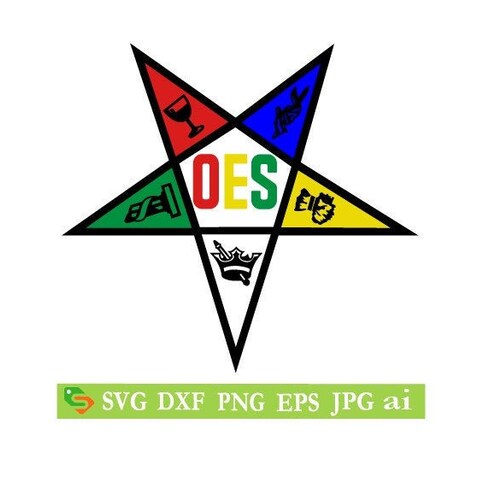 OES Order of the Eastern Star Heart Beat Cut File Silhouette - Etsy