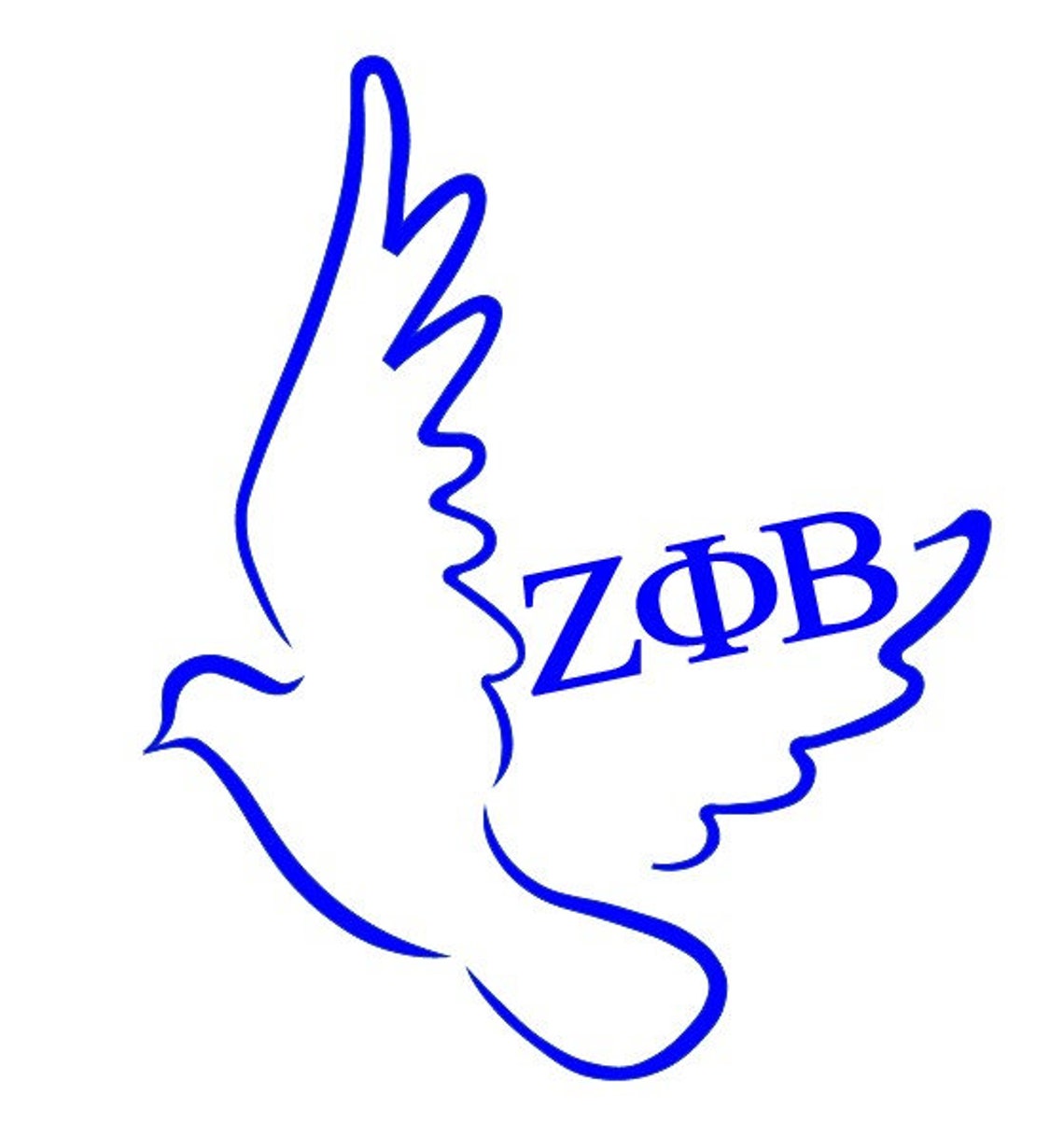 Zeta Phi Beta Dove Cut File Silhouettecricut Jpeg Svgdfx Etsy